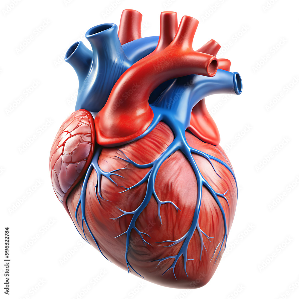 anatomical heart on transparent background | human heart anatomy Stock ...