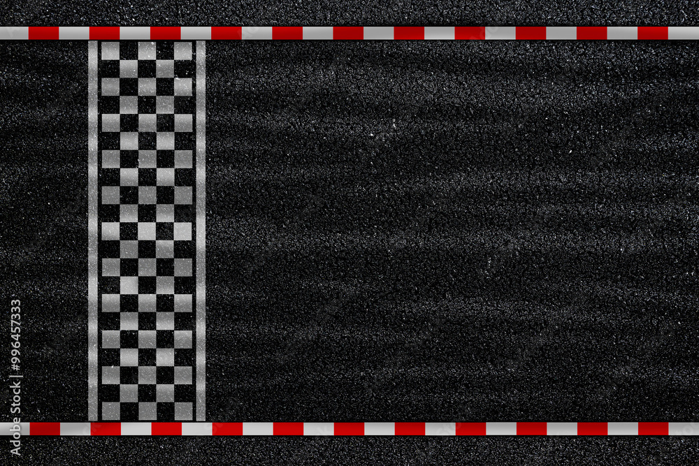 Start, finish line. asphalt road racing texture background. top view ...