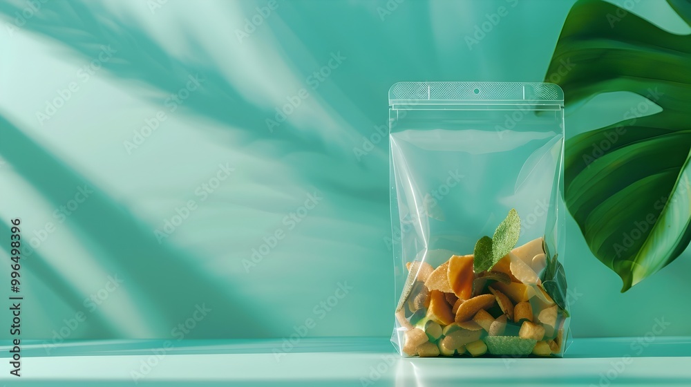 Biodegradable Packaging with Clear Plant Based Plastic Window for Snack ...