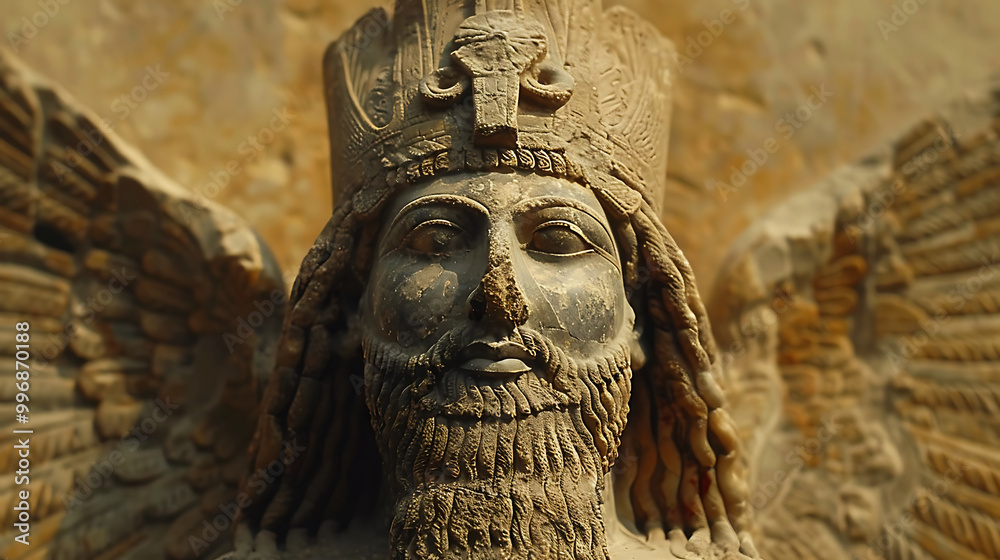 Fotografie Ancient Sumerian Gods old anunnaki structure of Anunnaki ...