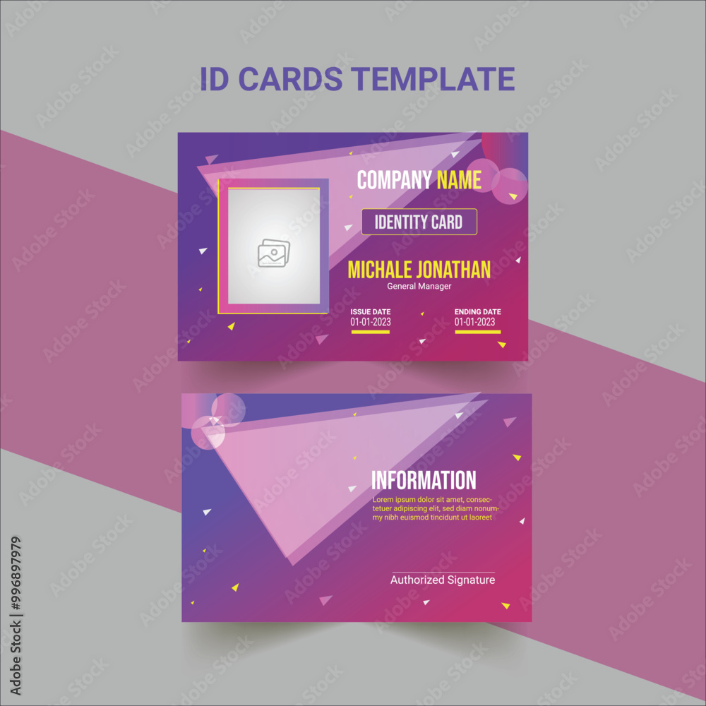 Student Id Card design template Id card design for school, Identity ...