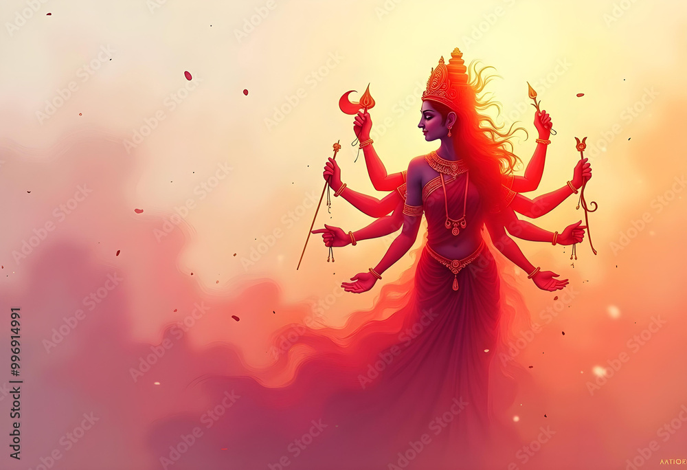Devi durga background image Stock Photo | Adobe Stock