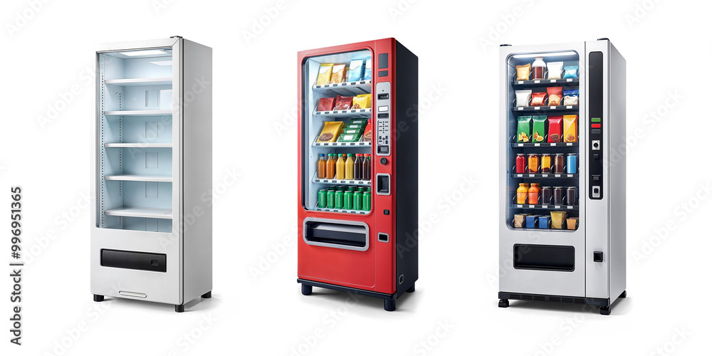 set of automatic vending machine dispenser for snacks and quick food ...