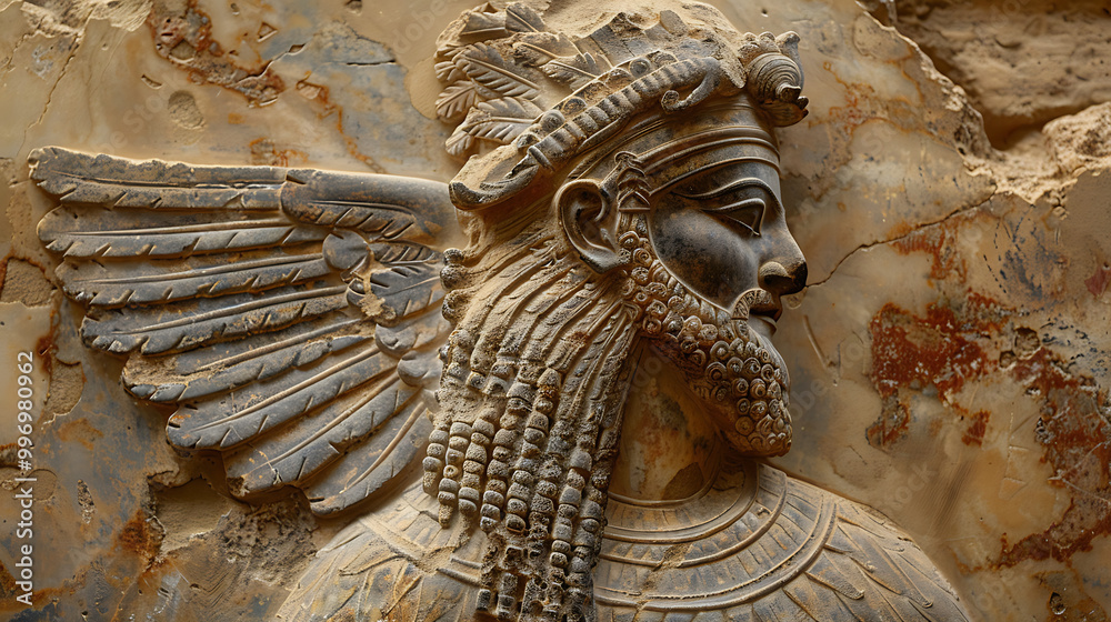 Fotografie Ancient Sumerian Gods old anunnaki structure of Anunnaki ...
