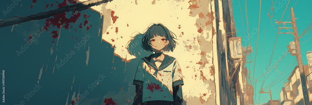 Horror-ThemeHorror-Themed Anime Character Illustrationd Anime Character ...