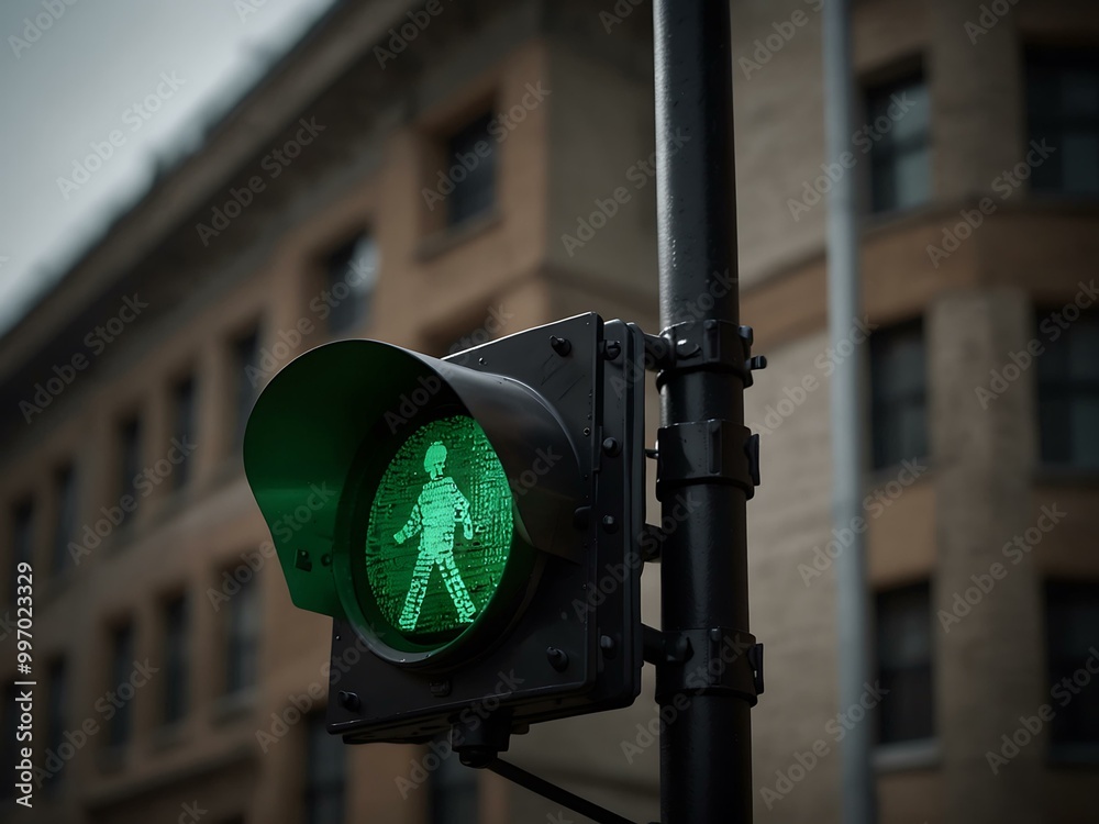Traffic light showing a green signal. Stock Photo | Adobe Stock
