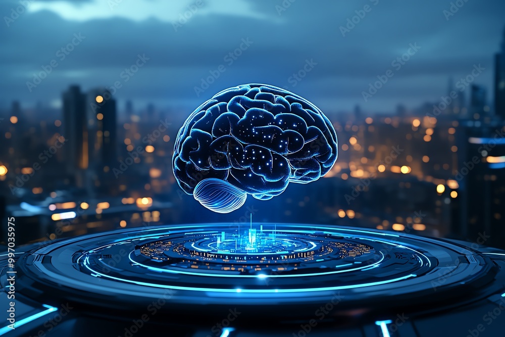 Futuristic representation of the human Endocrine System, where hormones ...