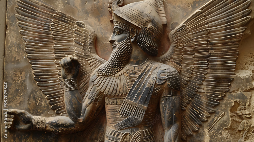 Fotografie Ancient Sumerian Gods old anunnaki structure of Anunnaki ...
