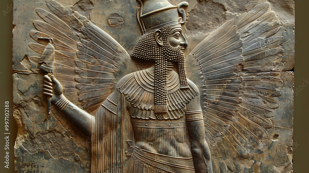 Fotografie Ancient Sumerian Gods old anunnaki structure of Anunnaki ...