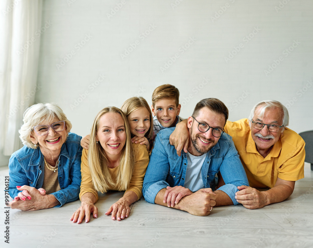 child family portrait woman mother man father grandmother daughter ...