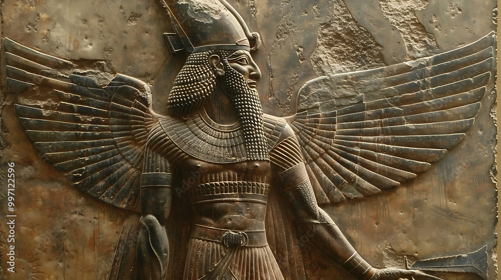 Fotografie Ancient Sumerian Gods old anunnaki structure of Anunnaki ...