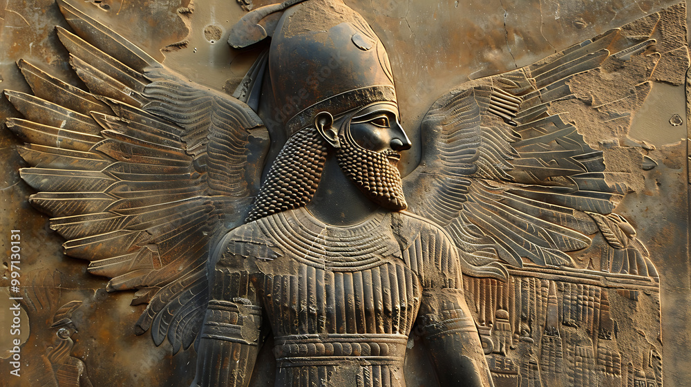 Fotografie Ancient Sumerian Gods old anunnaki structure of Anunnaki ...