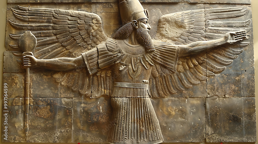Fotografie Ancient Sumerian Gods old anunnaki structure of Anunnaki ...