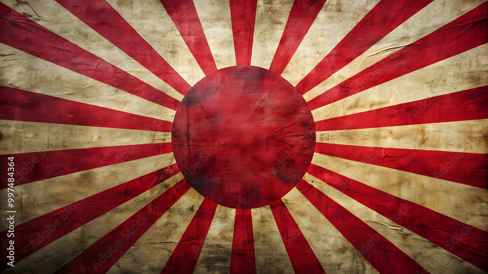 Japan flag from World War 2 era , World War 2, wartime, symbol ...