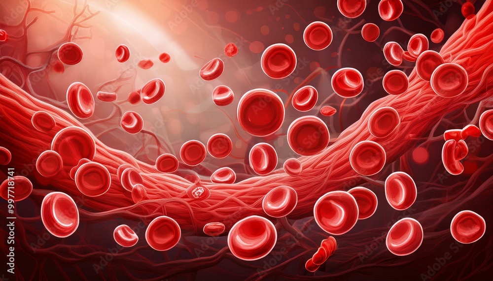 Blood cell anemia. Reduced levels of erythrocyte and hemoglobin ...