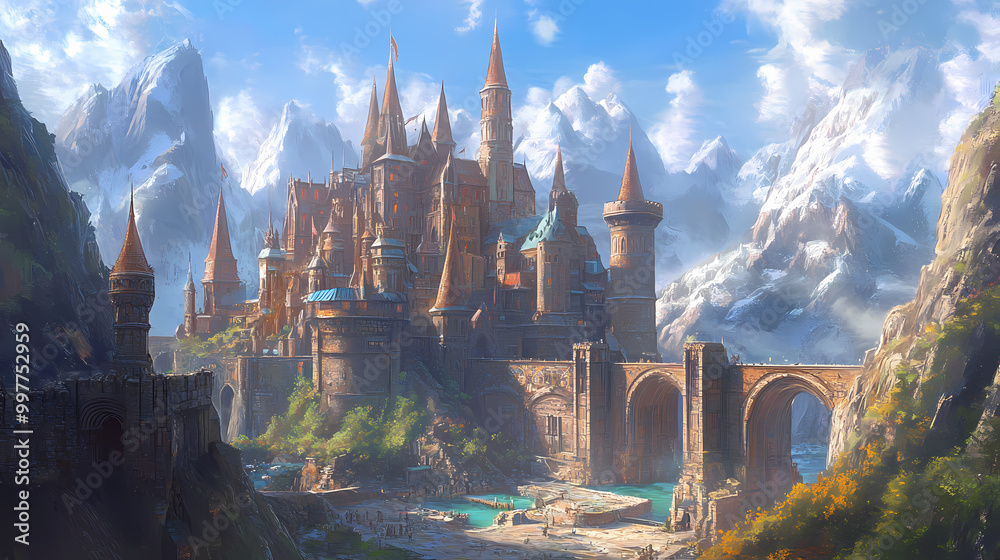 Explore the ancient dragon's castle, where young dragons learn the lore ...