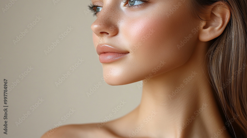 slender, youthful woman's body is highlighted in this image, capturing ...