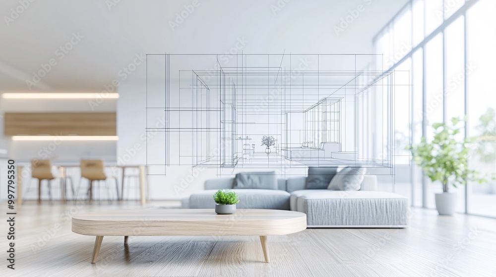 AI-powered interior design software generating room layouts and ...