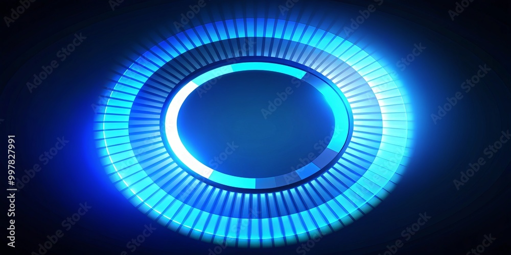 A rotating circular animation in calming shades of blue signifies ...