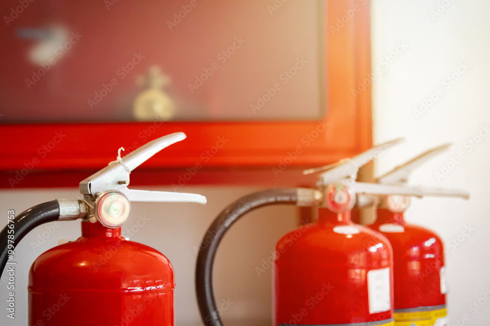 Engineer check fire suppression system,check fire extinguisher tank in ...