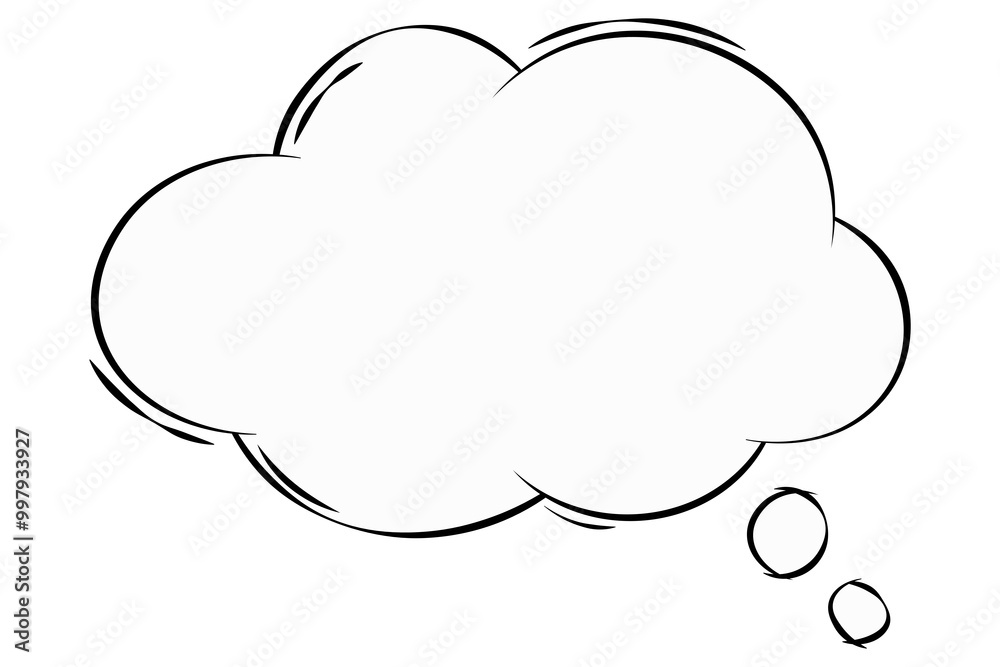 thought bubble thinking bubble vector png Stock Illustration | Adobe Stock