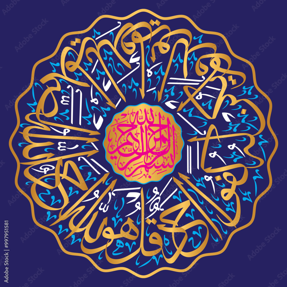 al ikhlas surah, qul hu allah hu ahad ayat quranic verses hadith ...