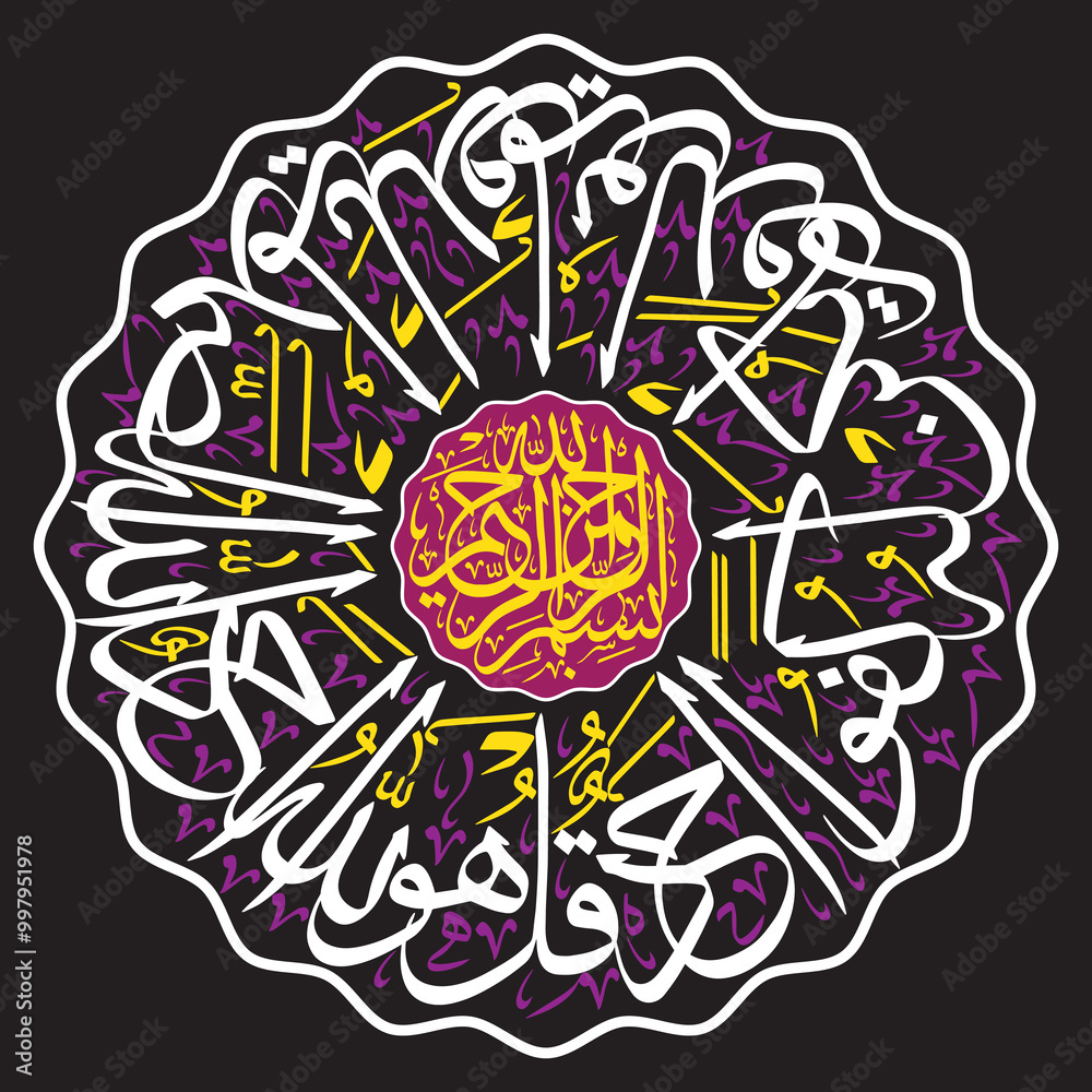 al ikhlas surah, qul hu allah hu ahad ayat quranic verses hadith ...