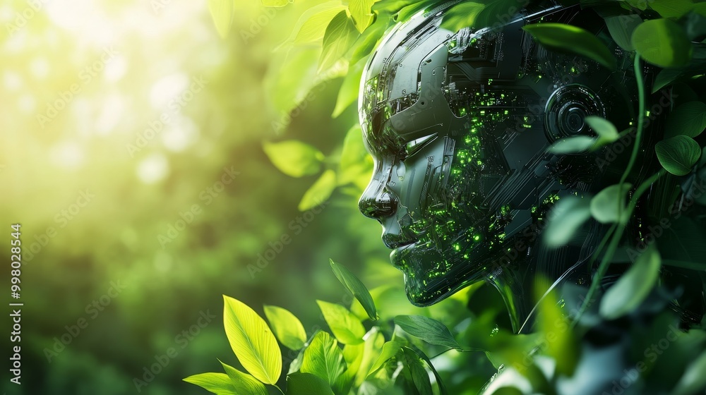 Emerald Essence: Futuristic Green AI Botanical Wellness Supplement ...