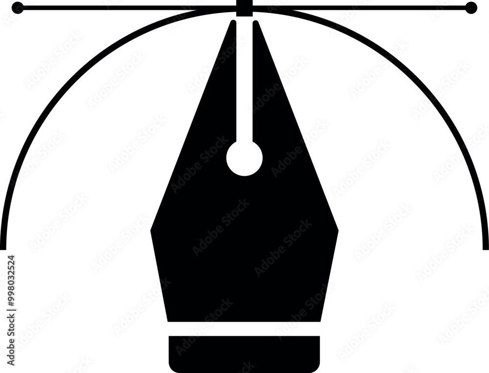 Pen tool cursor. Vector computer graphics. Logo for designer or ...