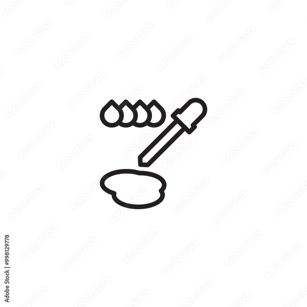 Dropper icon set. Tincture picker icon collection. Pipette signs set ...