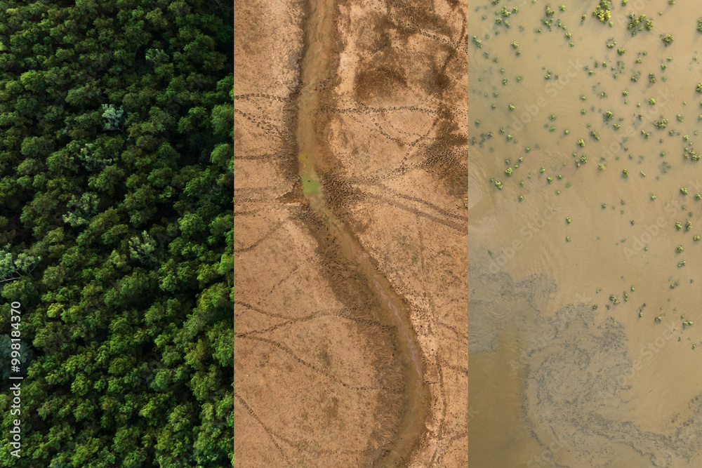 Climate change impacts the environment, causing droughts and floods ...