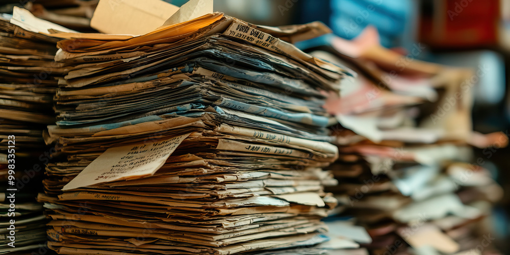The Weaponization of Words: A stack of propaganda leaflets, their words ...