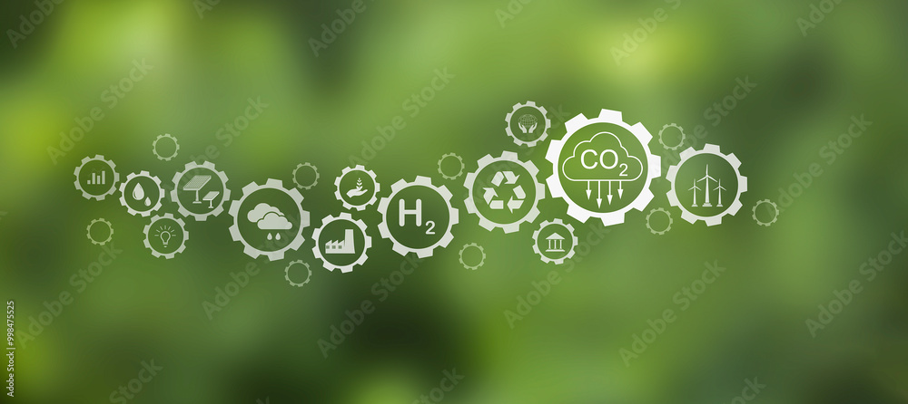 The carbon neutral concept reduces CO2 emissions, reducing global ...