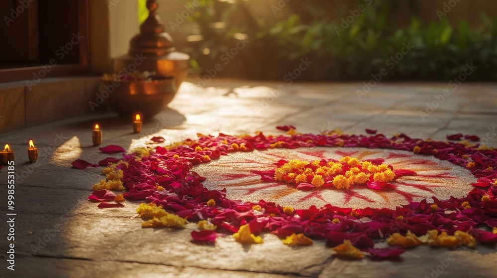 Minimalist background capturing the essence of Vijaya Dashami and Maha ...