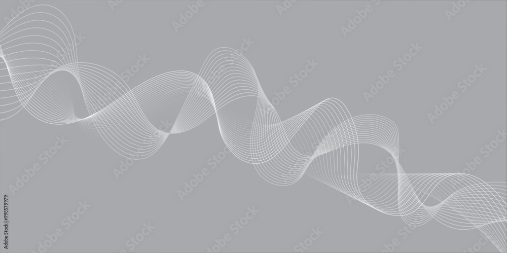 Abstract wave blend lines on transparent background. Design for banner ...