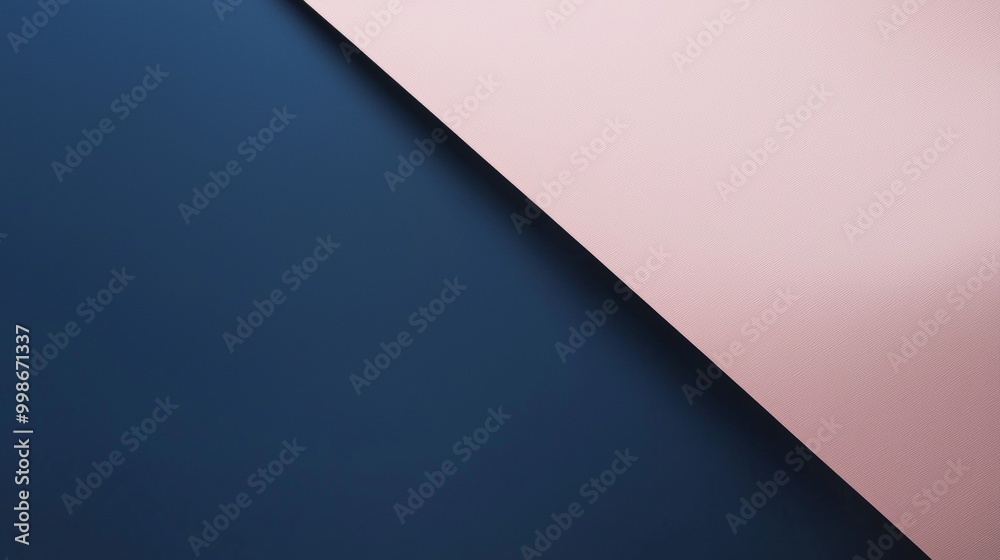 Minimalist composition forming a diagonal line with a color block of ...