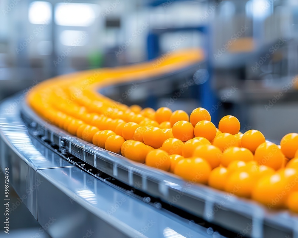 Food factory with automated systems ensuring high standards of quality ...