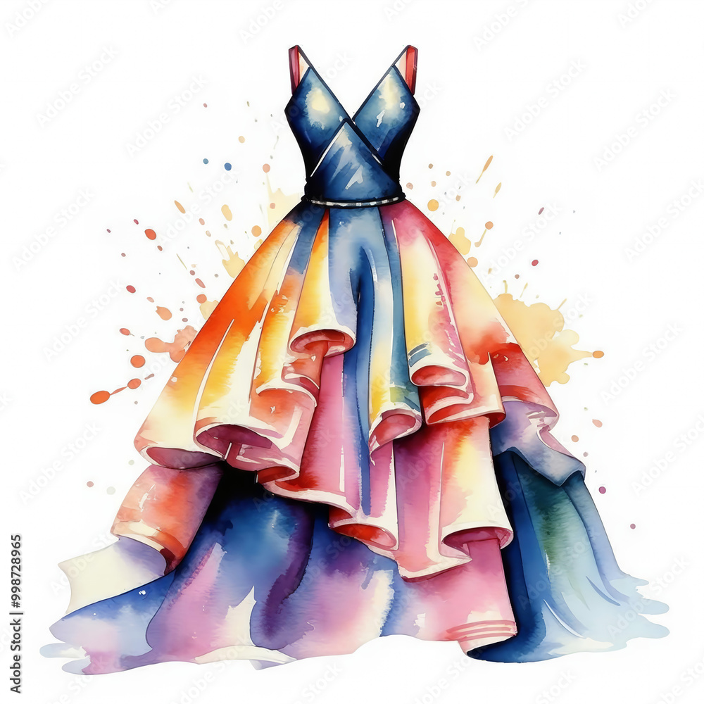 stylish, elegant, evening, magnificent women's wedding dress, beautiful ...