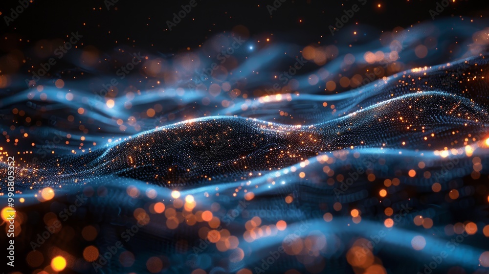 Lines of light represent change management: Digital Transformation ...