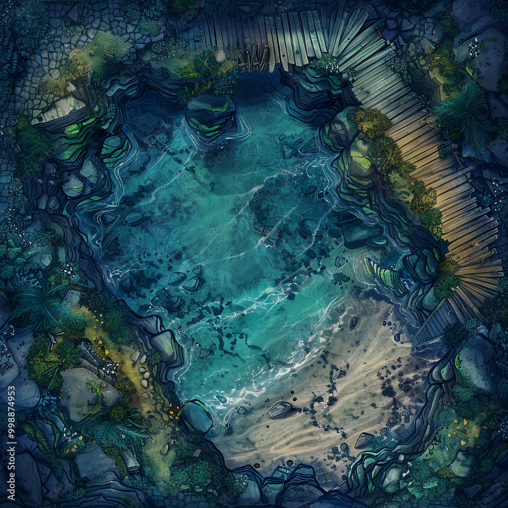 DnD battle map, Rpg map for TTRPG Stock Illustration | Adobe Stock