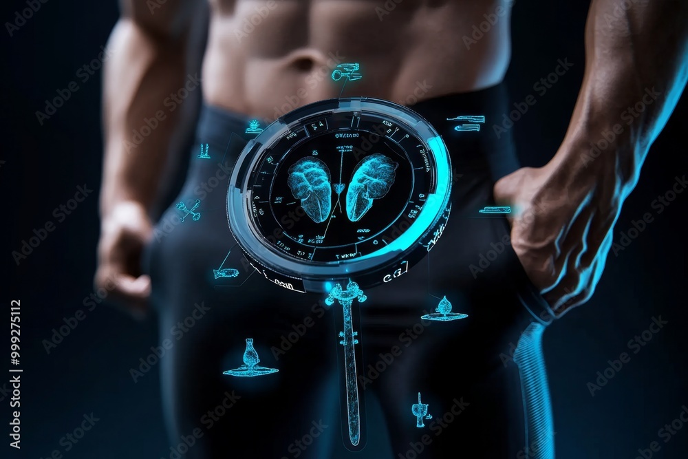 Ilustración de Stock Hormonal cycle of testosterone production in the ...