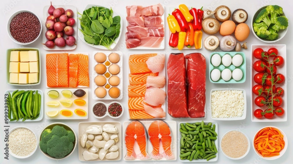 Detailed infographic showcasing a variety of nutrient dense foods ...