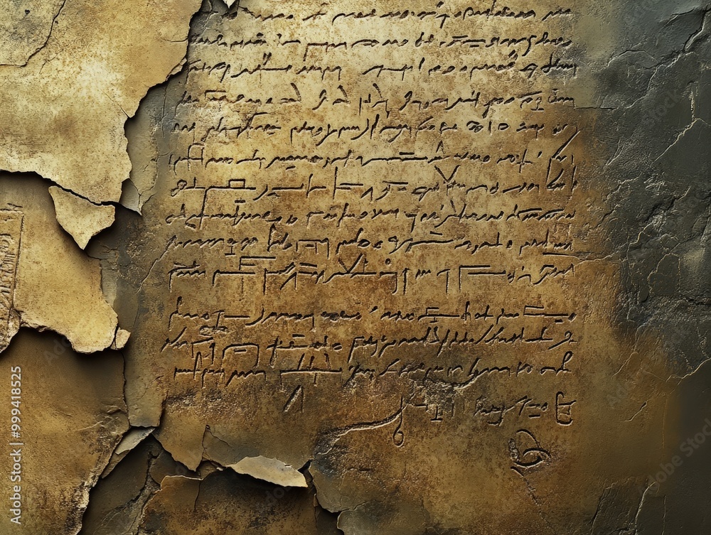 Motivational quote over an ancient stone tablet background, with ...