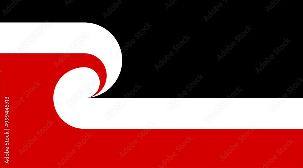 The Tino Rangatiratanga flag, also known as the national Maori flag ...