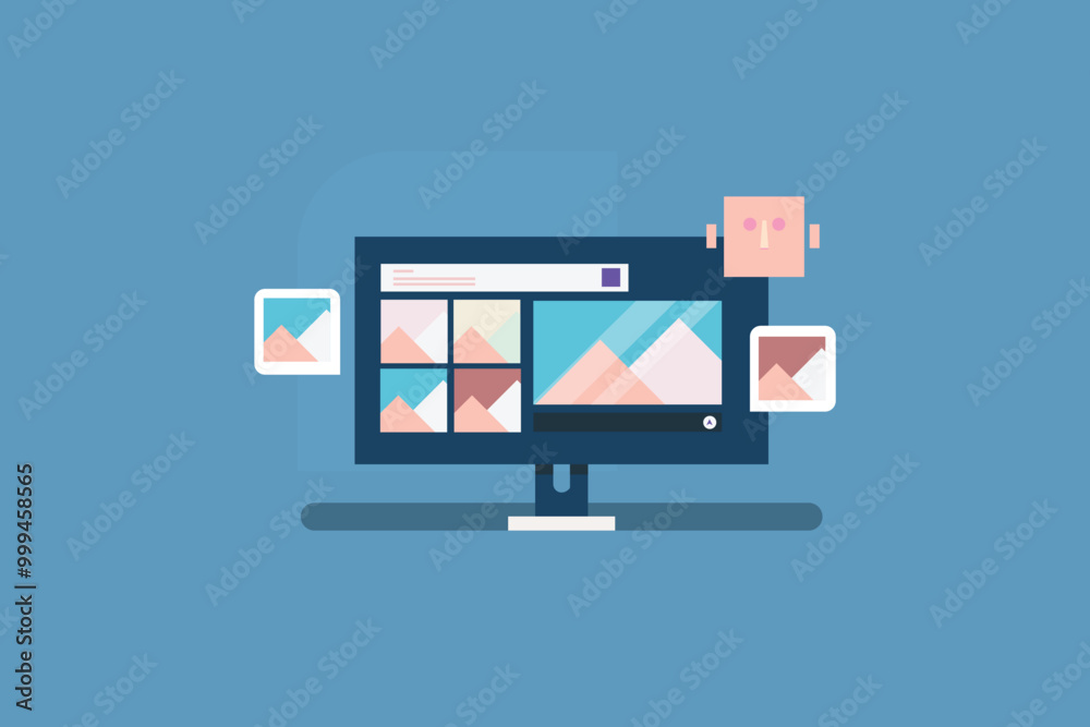 Text to image generator, Artificial intelligence creating image ...