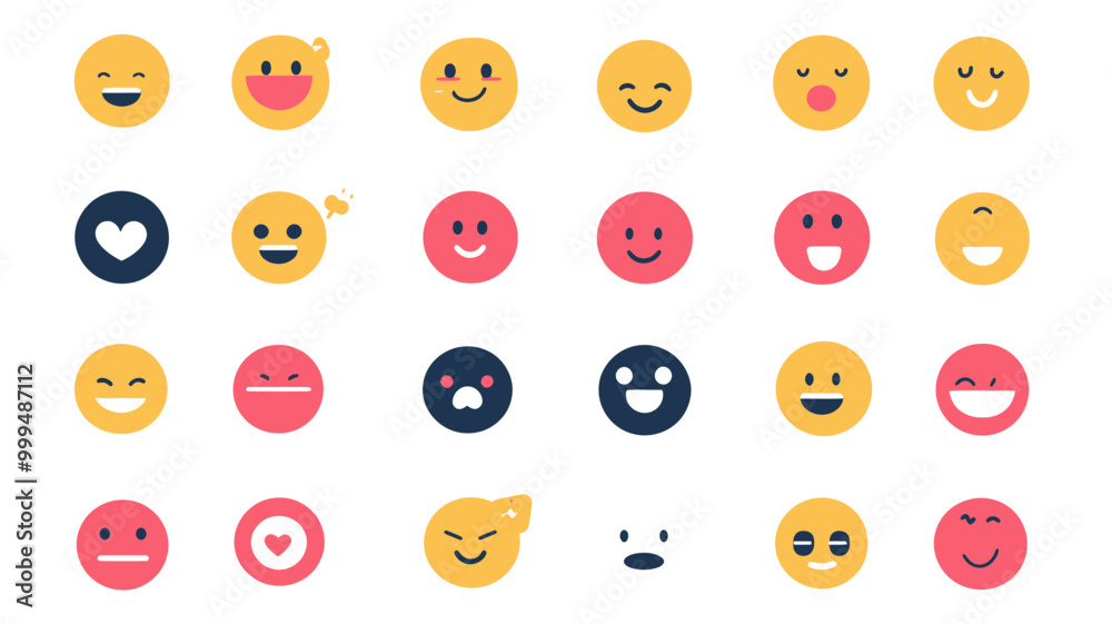 Complete WhatsApp Emoticons Vector Set October 2023 Collection of Emoji ...