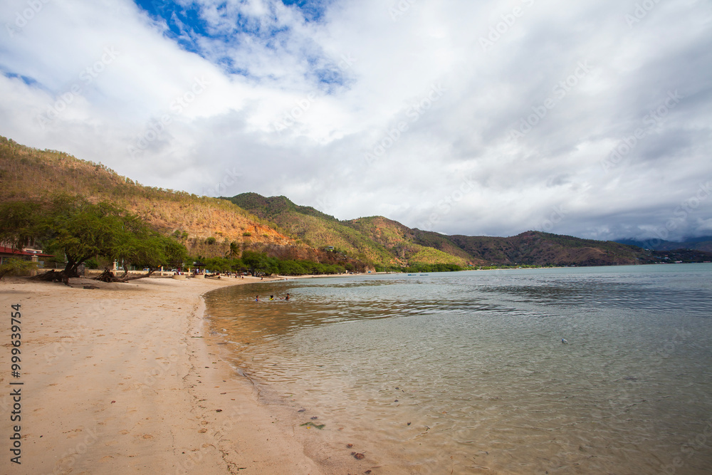 The beauty of the Areia Branca Beach on the outskirts of Dili City ...
