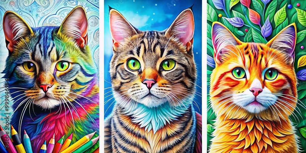 Adorable Cat Coloring Pages for Kids and Adults - Printable Fun for Cat ...