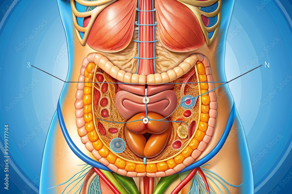 Detailed Belly Button Anatomy Diagram Illustrating Structure and Function of Umbilical Region ...