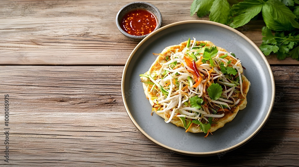 Crispy Thai Hoi Tod Mussel Pancake with Sriracha Sauce - Ultra ...